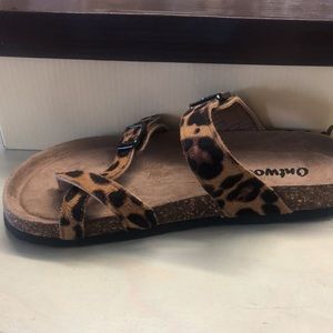 Outwoods | Shoes | Leopard Print Sandals | Poshmark